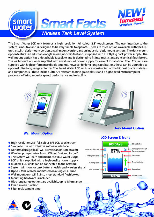 Smart Water Wireless Water Tank Level Monitor