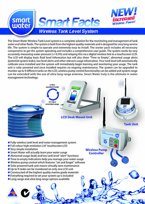 Smart Water Wireless Water Tank Level Monitor