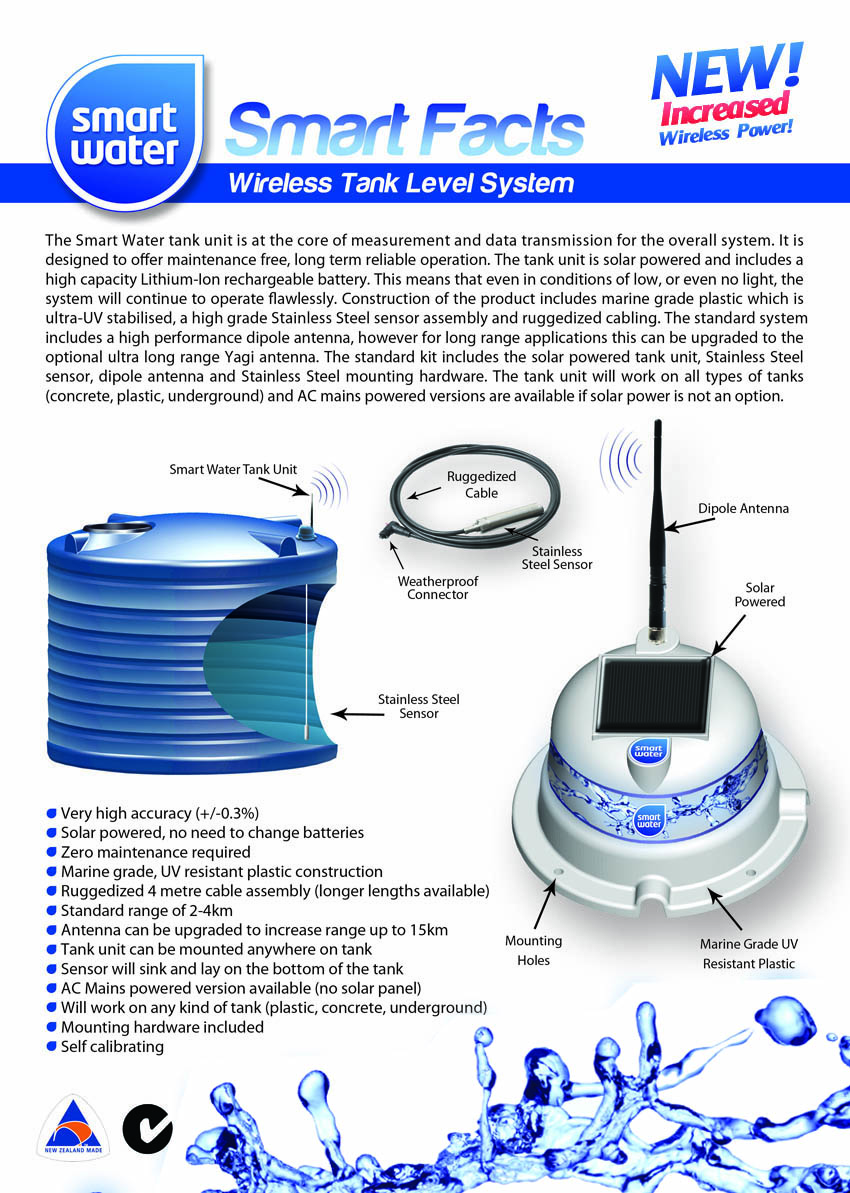 Smart Water Wireless Water Tank Level Monitor